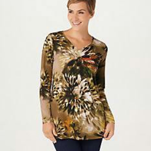 Susan Graver | Tops | Susan Graver Liquid Knit Tunic | Poshmark